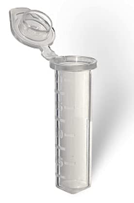 2.0mL Collection Tube with Attached Cap, Clear PP, Sterile, 1,000/pkg ...